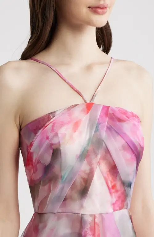 Eliza J Floral Print Ballgown