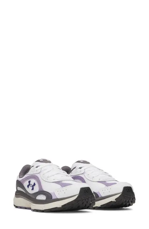 Under Armour Ua Tech Runner Sneaker - White/purple Luxe