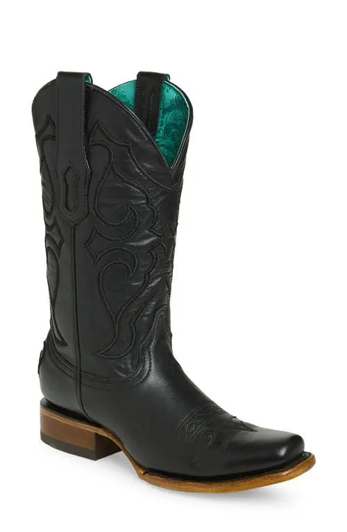 CORRAL Embroidered Western Boots - Black