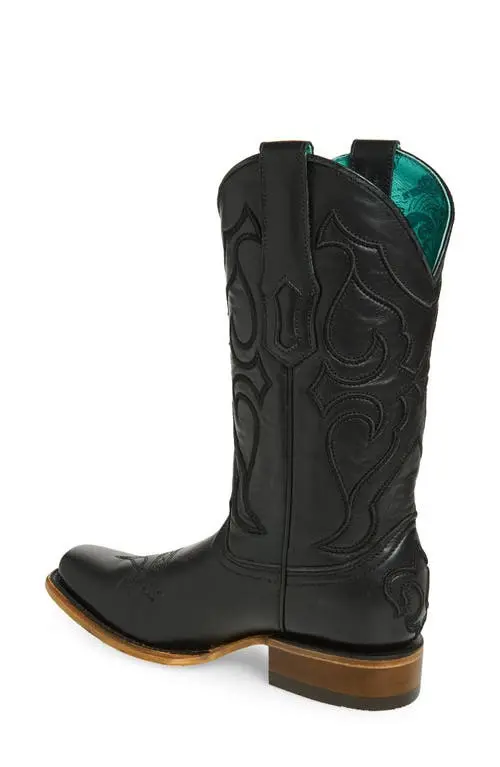 CORRAL Embroidered Western Boots - Black