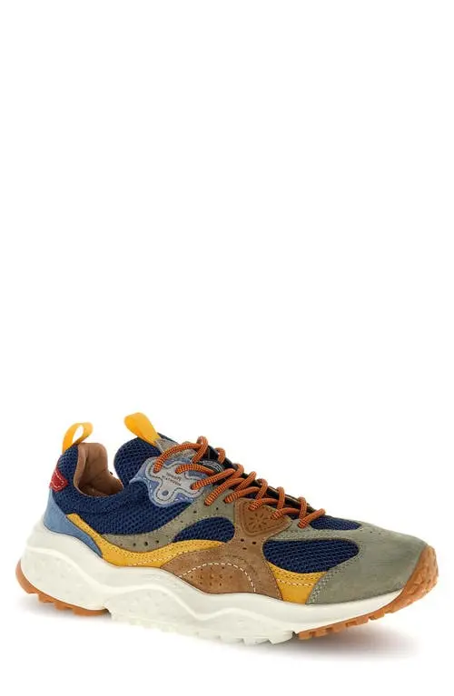 FLOWER MOUNTAIN Wave Sneakers - Beige Navy