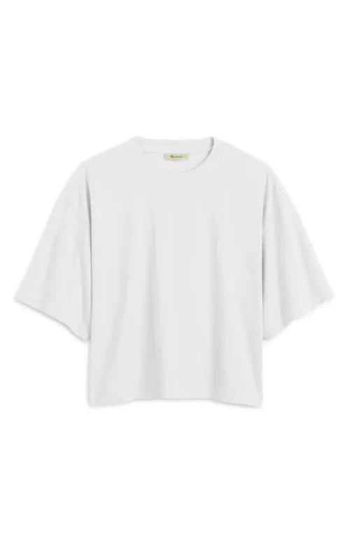 Madewell Allday Boxy Crop T-shirt - White