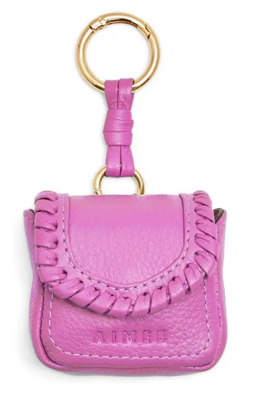 AIMEE Leather Bag Charm - Bloom