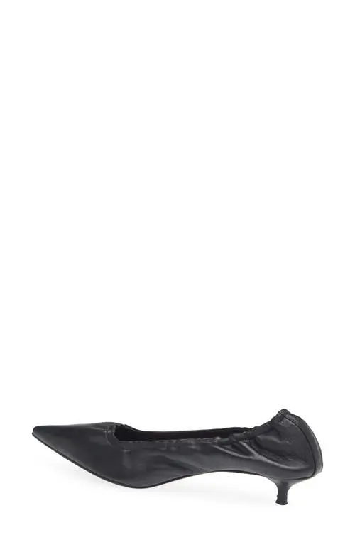 ATP ATELIER Valfurva Pointed-toe Kitten Heel Pumps - Black