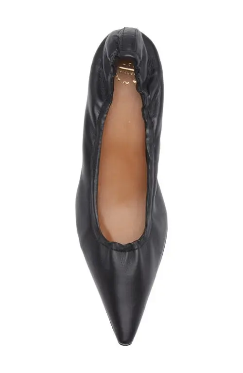 ATP ATELIER Valfurva Pointed-toe Kitten Heel Pumps - Black