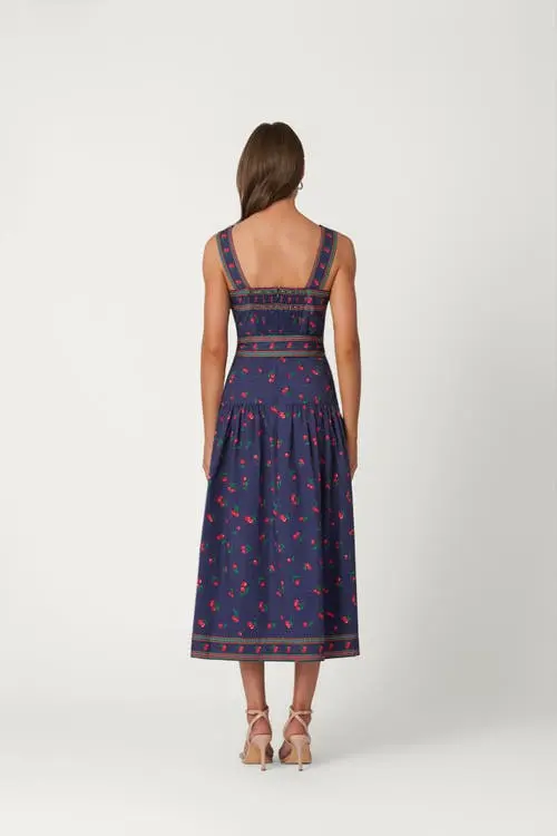Shoshanna Printed Poplin Kora Dress