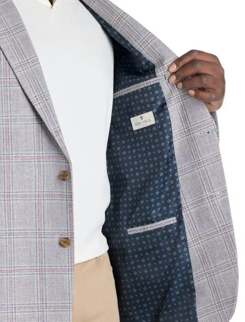 OAK HILL BY DXL Big & Tall Plaid Sport Coat