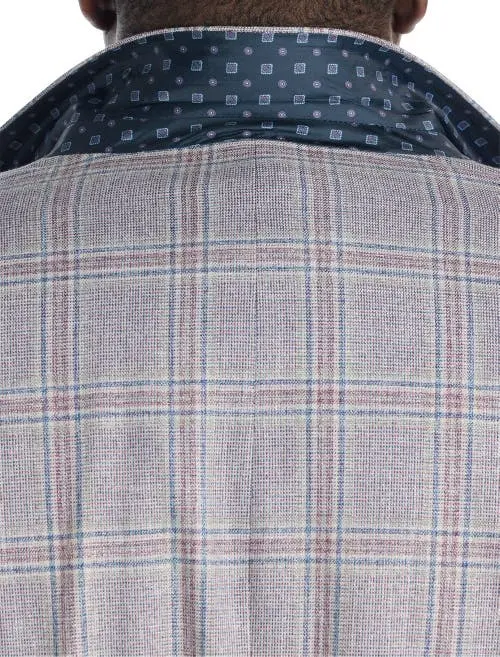 OAK HILL BY DXL Big & Tall Plaid Sport Coat