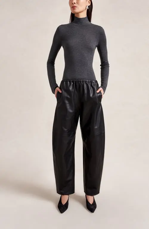 LA LIGNE Leather Barrel Colby Pant