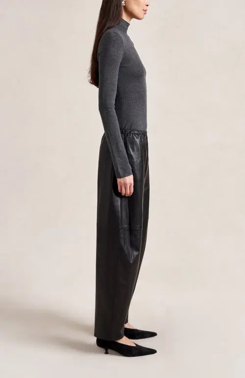 LA LIGNE Leather Barrel Colby Pant
