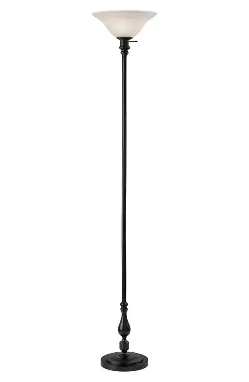 ADESSO Claret Torchiere Lamp - Black
