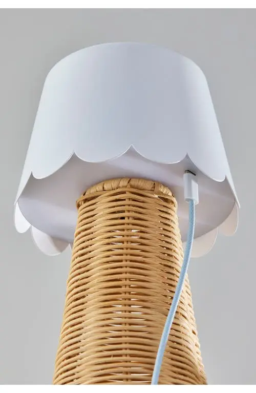 ADESSO Tory Led Cordless Table Lamp - White