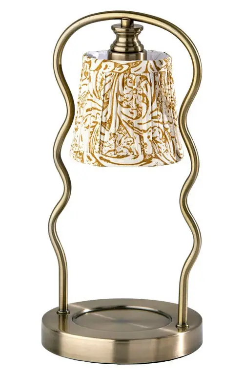 ADESSO Twirl Candle Warmer Lamp - Antique Brass