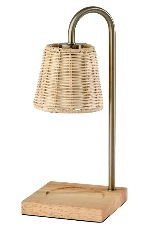 ADESSO Ridgley Candle Warmer Lamp - Antique Brass