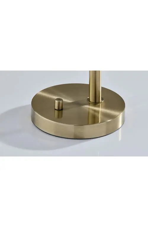 ADESSO Swirl Antiqued Brass Desk Lamp