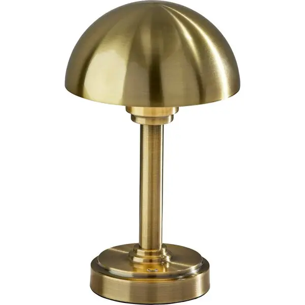 ADESSO Ollie Led Cordless Table Lamp - Antique Brass