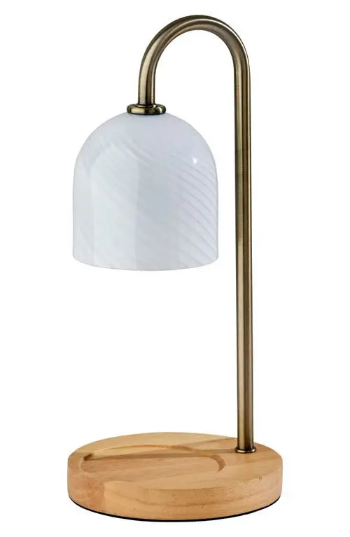 ADESSO Alcott Candle Warmer Lamp - Antique Brass