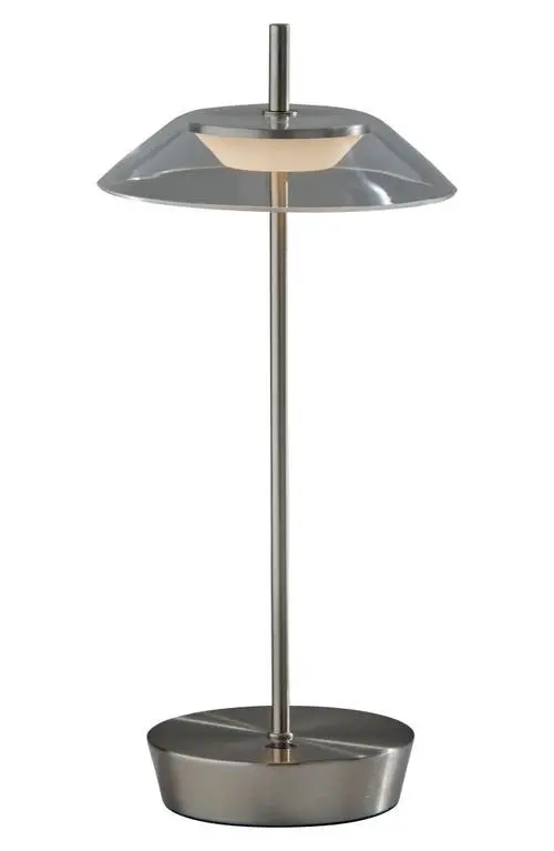 ADESSO Ako Led Cordless Table Lamp - Steel