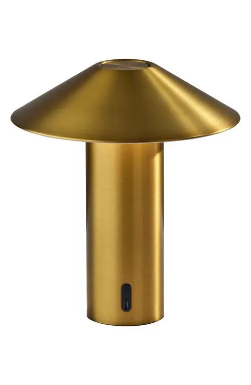 ADESSO Pina Led Cordless Table Lamp - Antique Brass