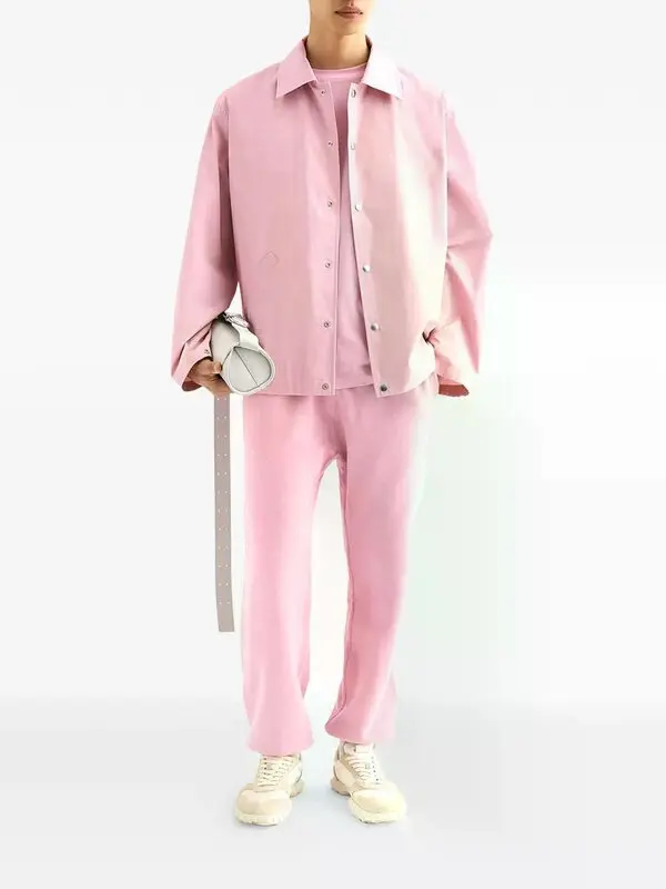 JIL SANDER Button Logo Shirt Jacket - Pink
