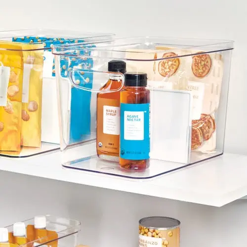IDESIGN Divided Pantry Organizer Binset Of 2/white