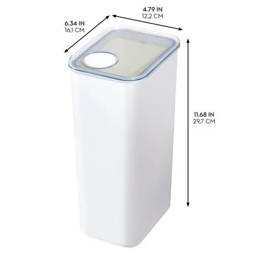 IDESIGN Extra Large Canister With Removable Pour Capset Of 2