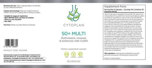 CYTOPLAN 50+ Multivitamin 60 Usa