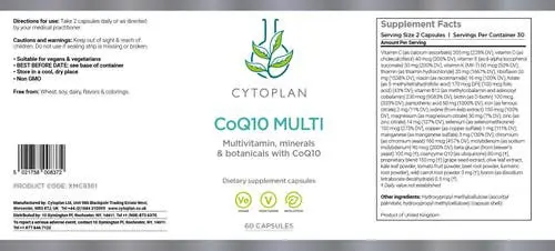 CYTOPLAN Coq10 Multi 60 Usa