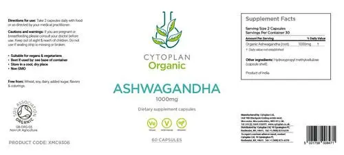 CYTOPLAN Ashwagandha 60 Usa