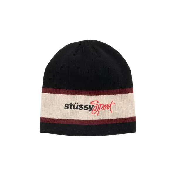 StÜssy Sport Stripe Skullcap - Black