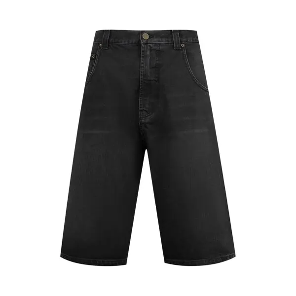 Vetements Applique Biker Denim Shorts