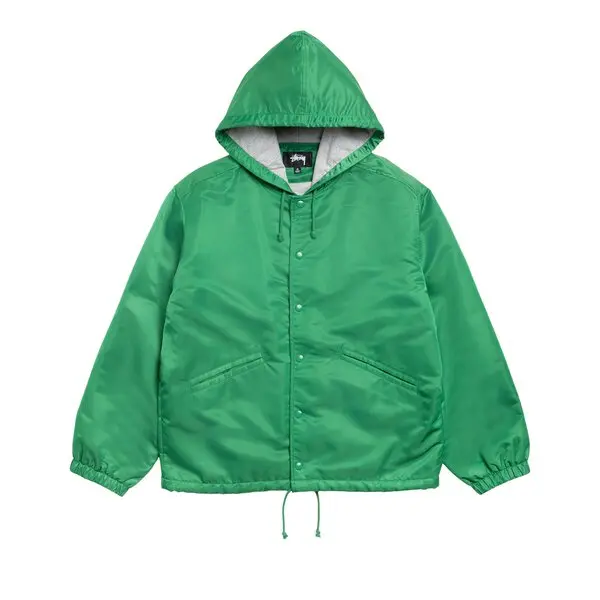 StÜssy Hooded Coaches Jacket - Green