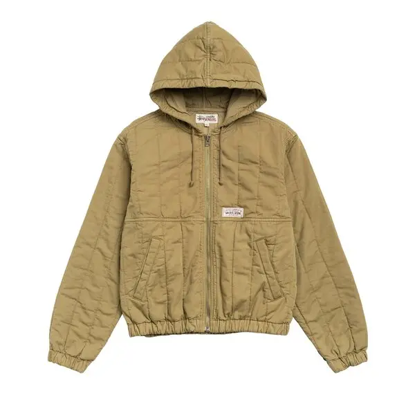 StÜssy Quilted Canvas Work Jacket - Green