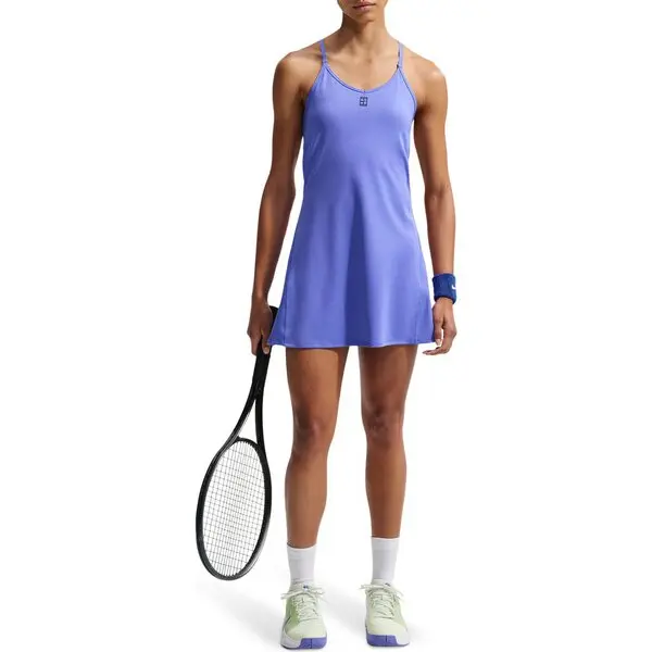 Nike Court Advantage Dri-fit Tennis Dress - Sapphire/sapphire