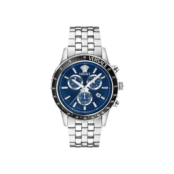Versace Sport Chrono Bracelet Watch - Silver