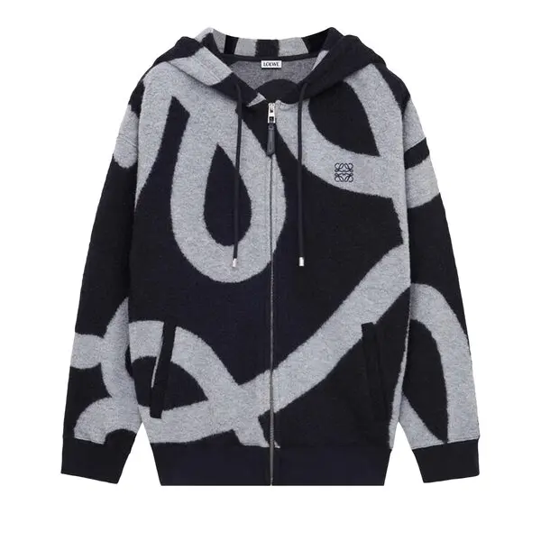 Loewe Zip-up Hoodie - Blue