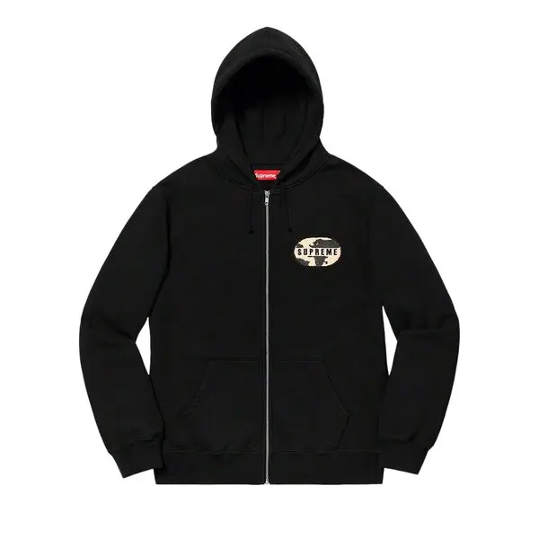Supreme Hooded Zip Up Sweatshirt