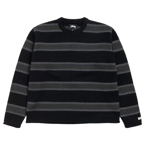 StÜssy Striped Wool Sweater - Black