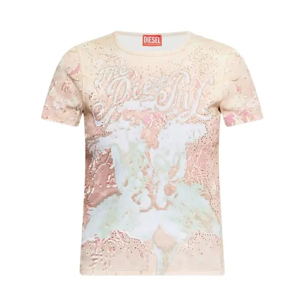 DIESEL® T-bril Short-sleeve Top - Pink