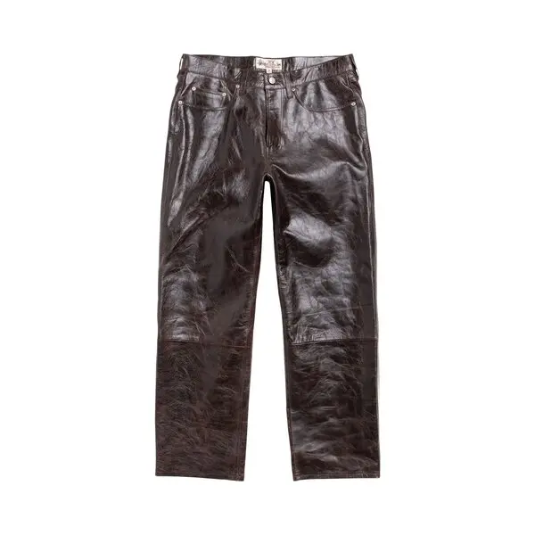 StÜssy New Classic Leather Pant - Brown