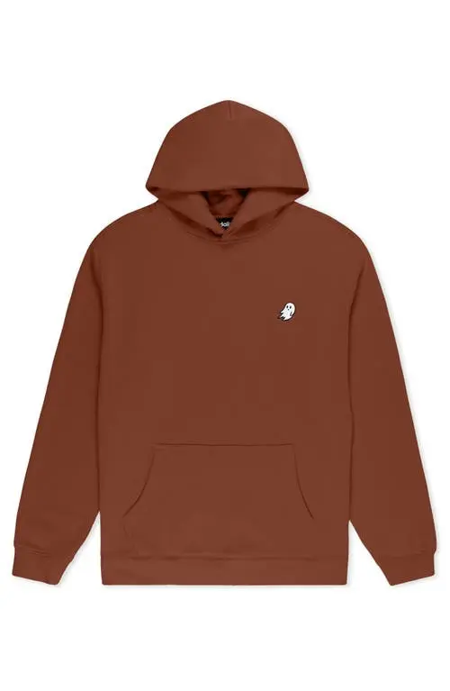 DALIX Ghost Relaxed Midweight Fleece Pullover Hoodie - Clay