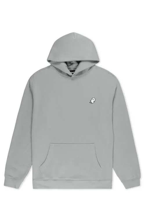 DALIX Ghost Relaxed Midweight Fleece Pullover Hoodie - Storm