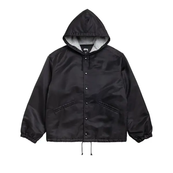 StÜssy Hooded Coaches Jacket - Black
