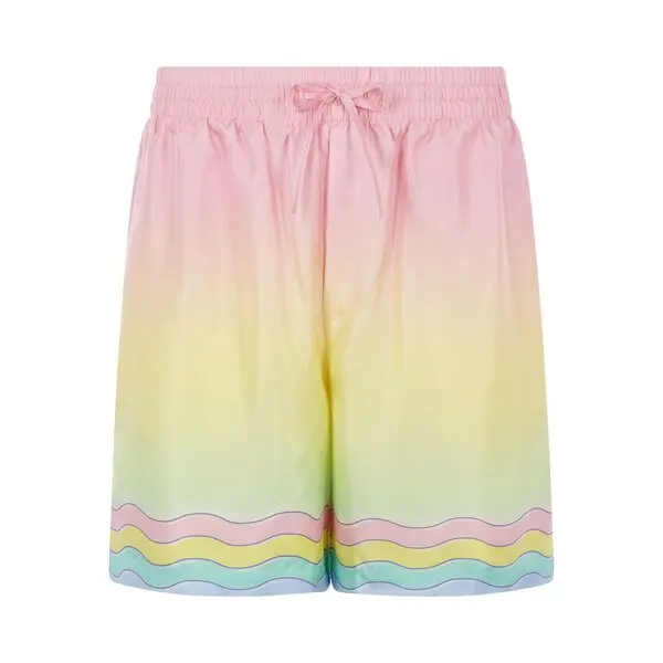Casablanca Silk Shorts - Multicolor
