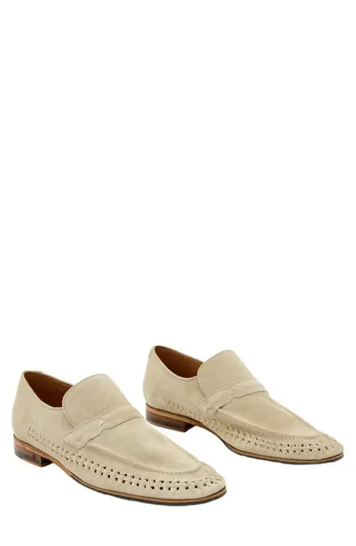 John Varvatos Merida Suede Loafer - Light Grey