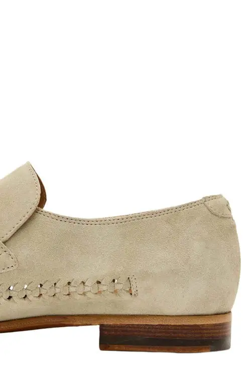 John Varvatos Merida Suede Loafer - Light Grey