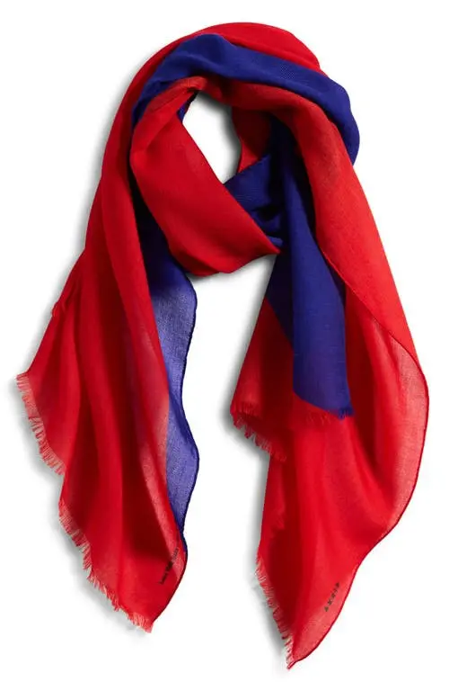 Akris High Plains Cashmere Fringe Scarf