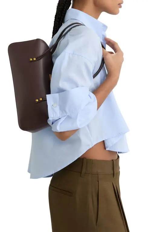 REISS Devora Leather Shoulder Bag