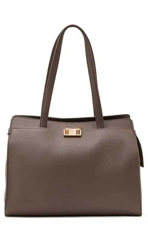 REISS Delphine Leather Tote