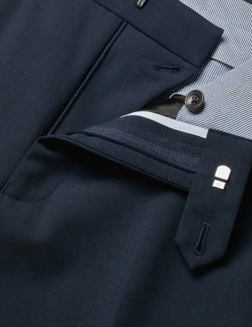 CHARLES TYRWHITT Smart Wool Stretch Trousers